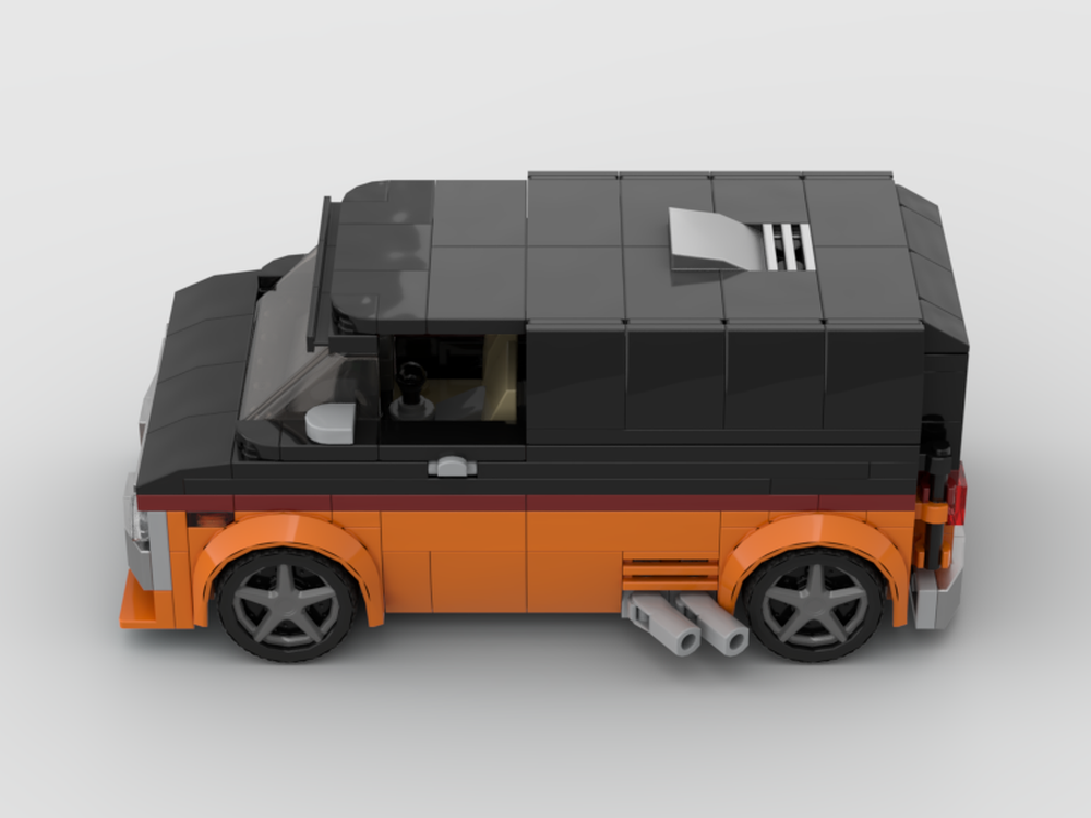 LEGO MOC 1973 Dodge B100 Boogie Van by toms8wides | Rebrickable - Build ...