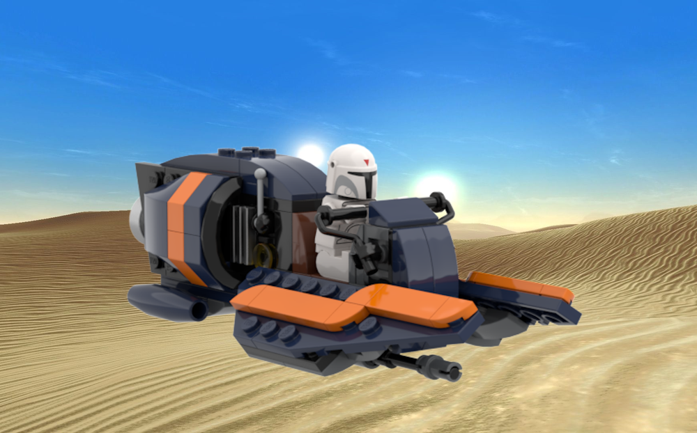 LEGO MOC Mandalorian Speeder by Aseir | Rebrickable - Build with LEGO