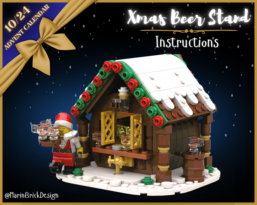 LEGO MOC Christmas Beer Stand Shop MOc Winter Village by ...