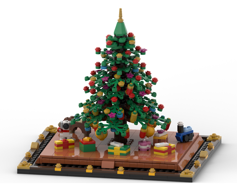 Lego Moc Christmas Tree By Huebre Rebrickable Build With Lego