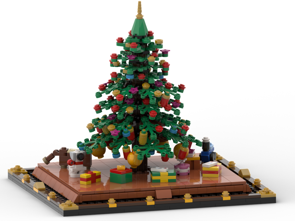Lego Moc Christmas Tree By Huebre Rebrickable Build With Lego