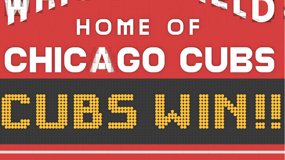 Lego Moc Wrigley Field Marquee By Hawkfan08 Rebrickable Build With Lego