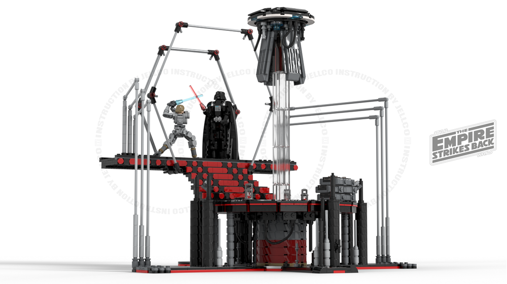 LEGO MOC Mini Size Diorama : BESPIN Duel in the Carbon-freezing Chamber ...