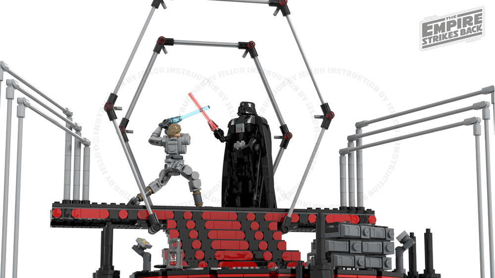 LEGO MOC Mini Size Diorama : BESPIN Duel in the Carbon-freezing Chamber ...