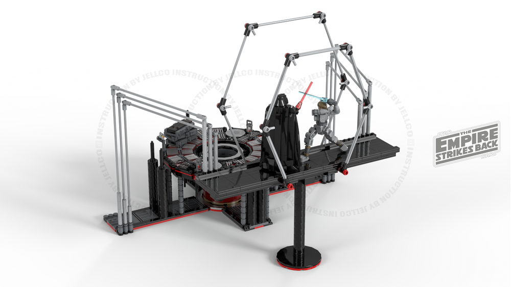 LEGO MOC Mini Size Diorama : BESPIN Duel in the Carbon-freezing Chamber ...