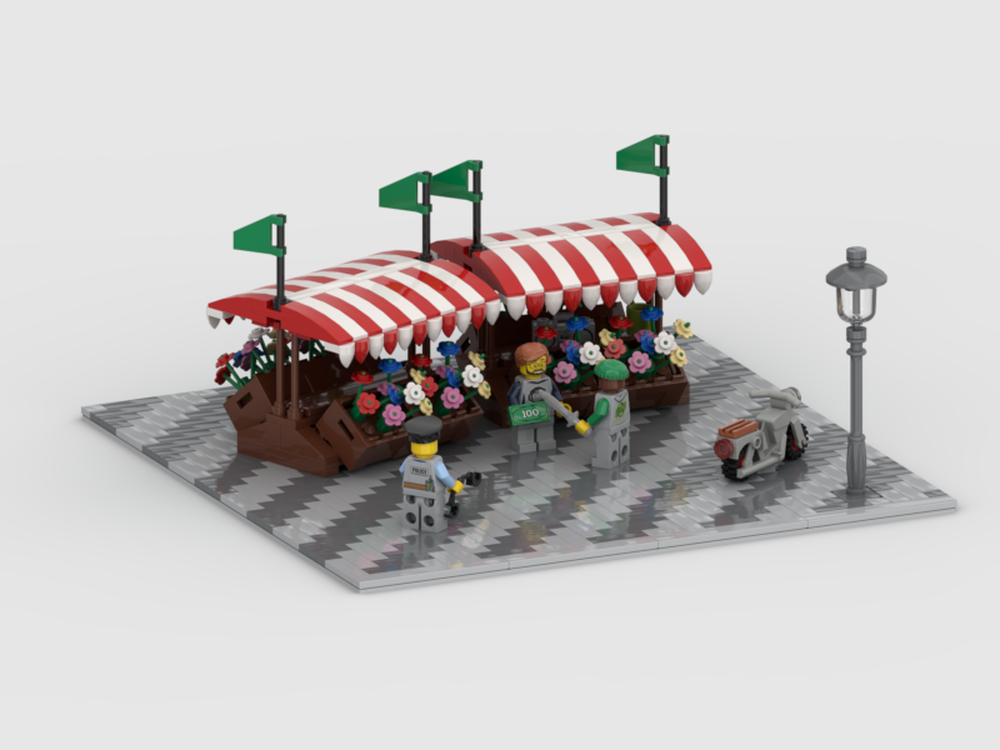 LEGO MOC Market stall with robbery by Mr-Tiefenrausch.ch | Rebrickable ...