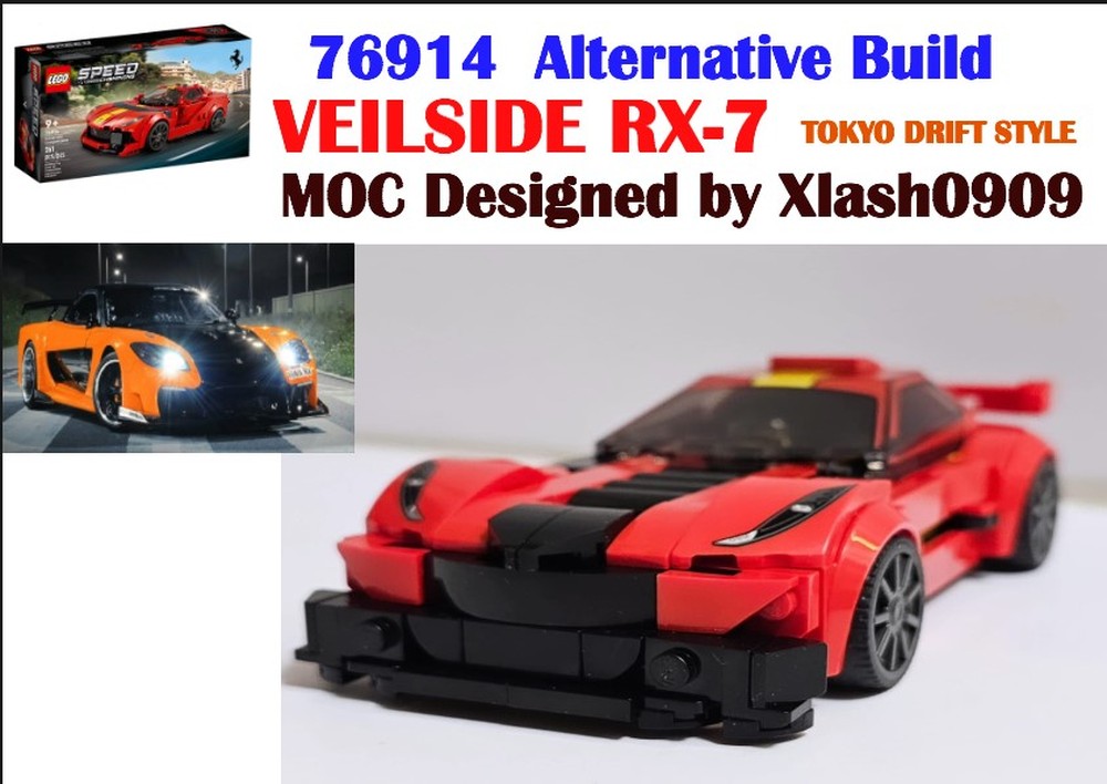 LEGO MOC 76914 Veilside RX-7 by xlash0909 | Rebrickable - Build with LEGO