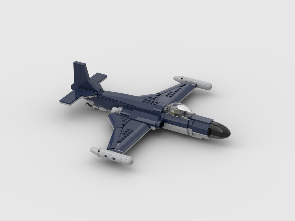 Lego Moc Mcdonnell F2h Banshee By Paulmanaitor Rebrickable Build