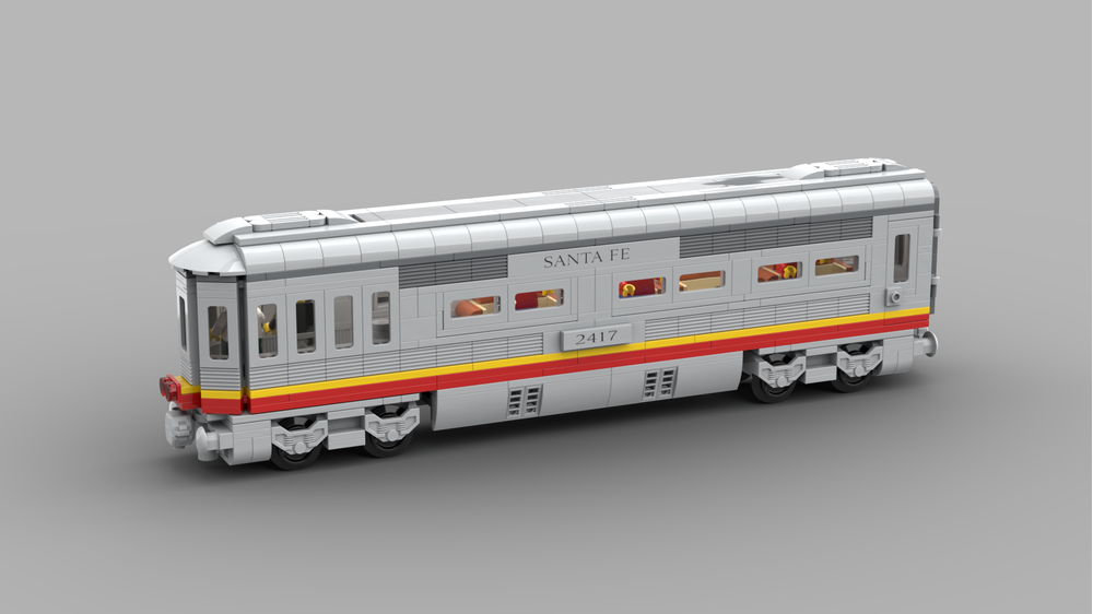 LEGO MOC Santa-FE : Modern carriage designs by TrainsWithLights ...