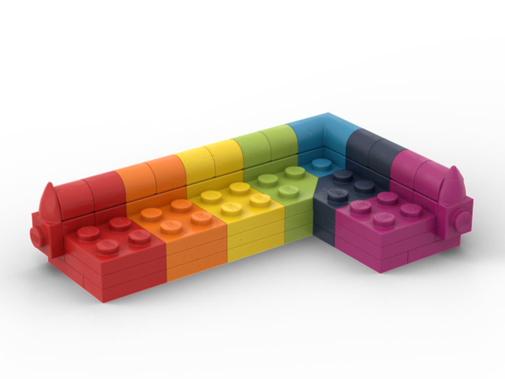 LEGO MOC-166396 DJ Catnip's Sofa by lark_ral | Rebrickable - Build with ...
