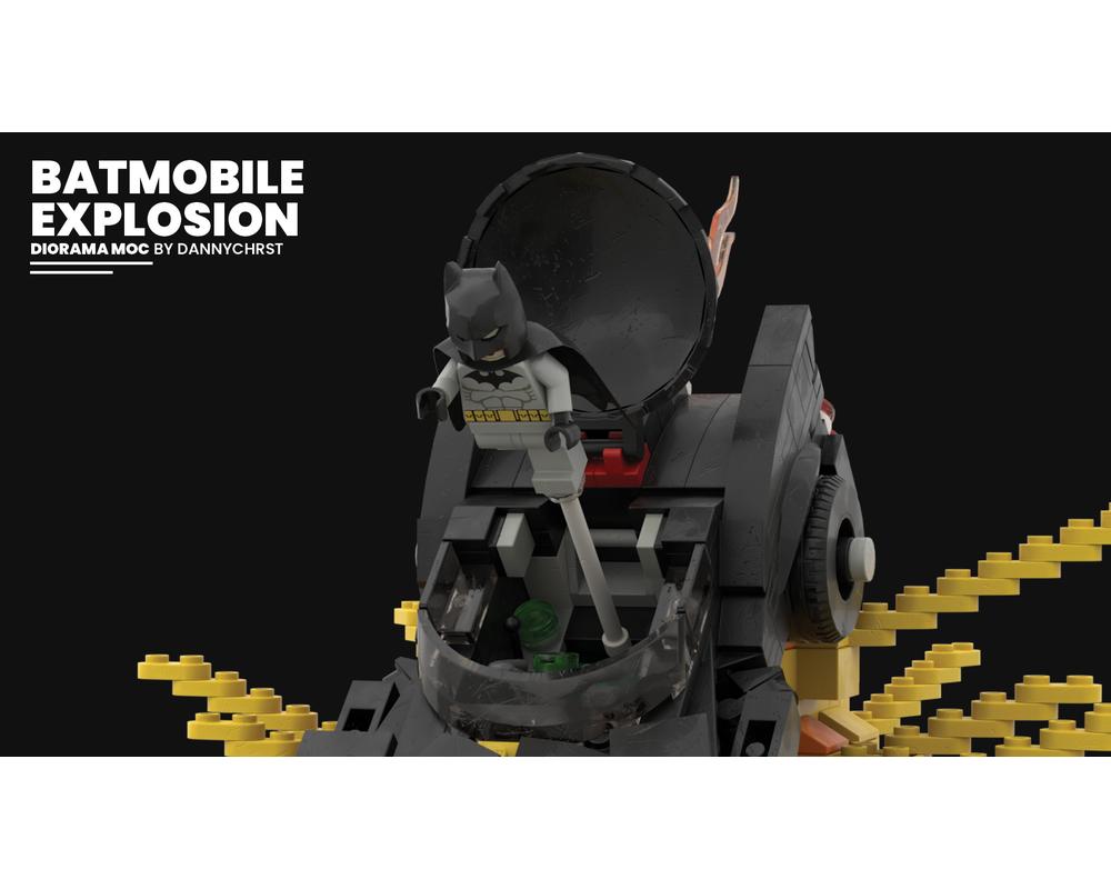 LEGO MOC BATMOBILE EXPLOSION by dannychrst | Rebrickable - Build with LEGO