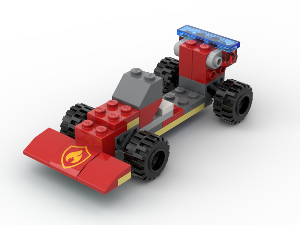 LEGO MOC formula 1 fire car by brickbuilds17 | Rebrickable - Build with ...