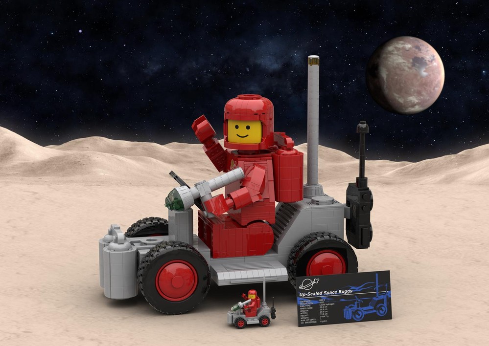 LEGO MOC Up-Scaled Space Buggy by zzsila | Rebrickable - Build with LEGO