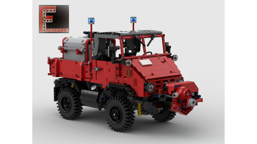 LEGO MOC Unimog U411 fire engine with trailer by Furchtis | Rebrickable ...