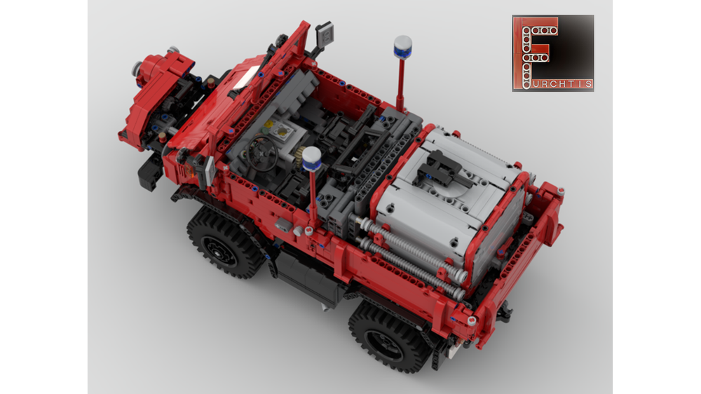 LEGO MOC Unimog U411 fire engine with trailer by Furchtis | Rebrickable ...