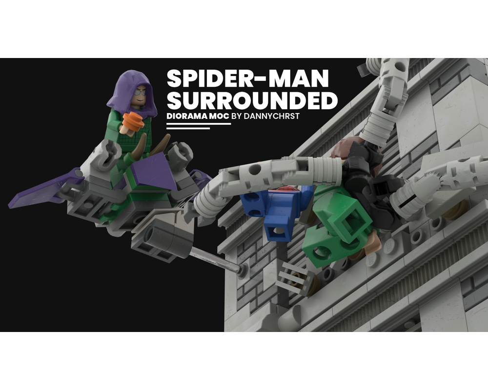 LEGO MOC SPIDER-MAN SURROUNDED by dannychrst | Rebrickable - Build with ...