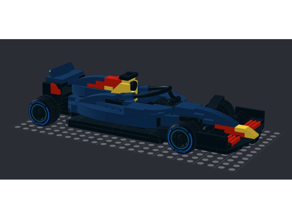 LEGO MOC RB19 F1 car Redbull scale 1:27 by ALPHAM3CK | Rebrickable ...