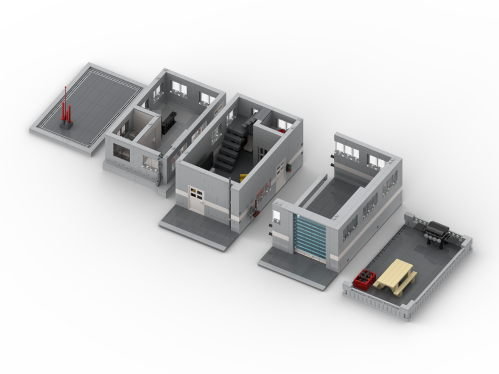 LEGO MOC Modular Ambulance Station by ole.828 | Rebrickable - Build ...