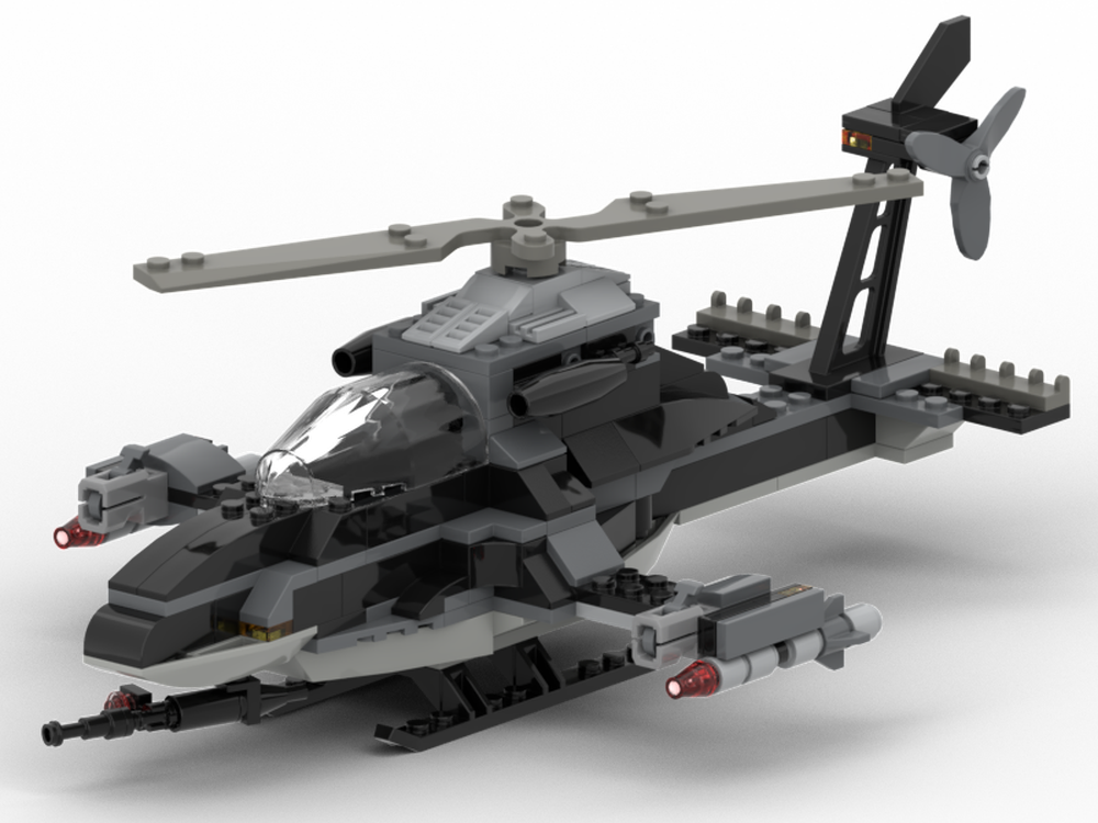 LEGO MOC Battle Helicopter MOC by BlueB | Rebrickable - Build with LEGO