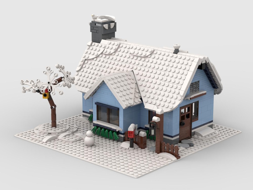 LEGO MOC-166572 Winter Cabin by PassengerX | Rebrickable - Build with LEGO