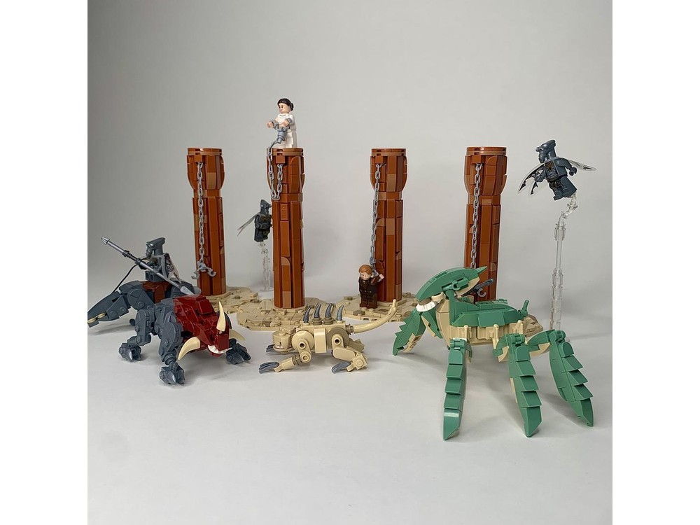 LEGO MOC Geonosian Beasts - Acklay, Reek, & Nexu (from Petranaki ...