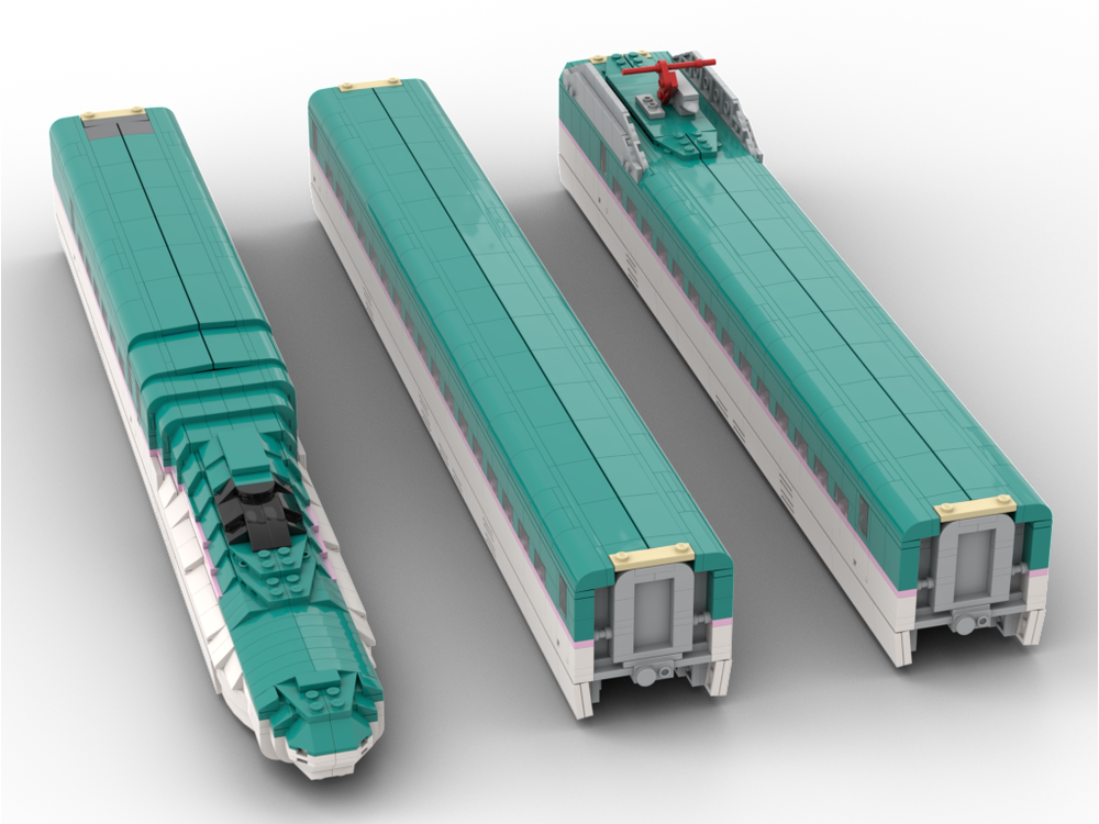 LEGO MOC 1:48 E5 Series Shinkansen (T1 / M1 / M2) by NonsenseWars ...