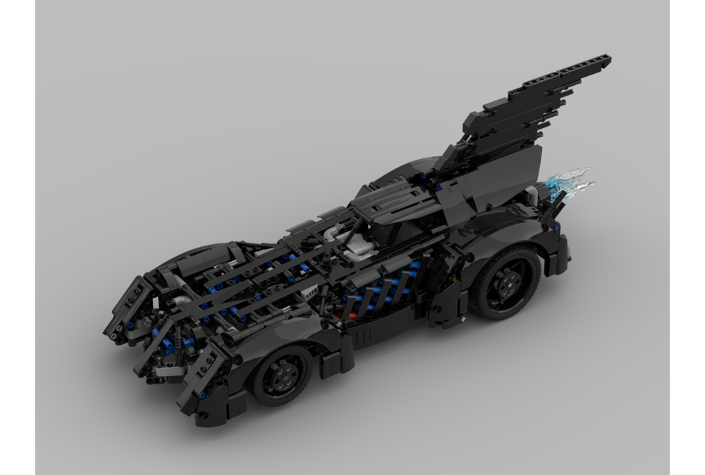 LEGO MOC Technic Forever Batmobile 1995 by CreationCaravan (Brad Barber ...