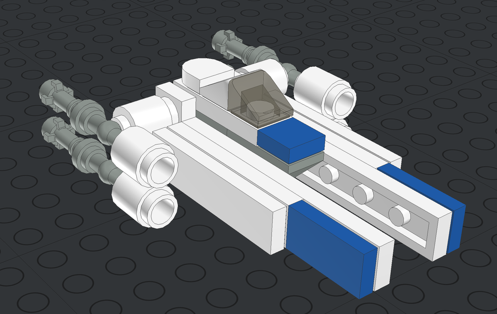 LEGO MOC Microscale U-Wing by SirEvazon | Rebrickable - Build with LEGO
