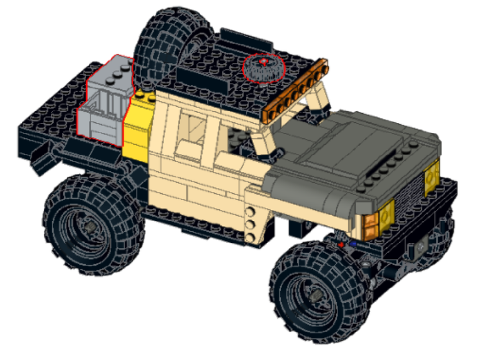 LEGO MOC Toyota Landcruiser 79 Series by GKMOCs | Rebrickable - Build with LEGO