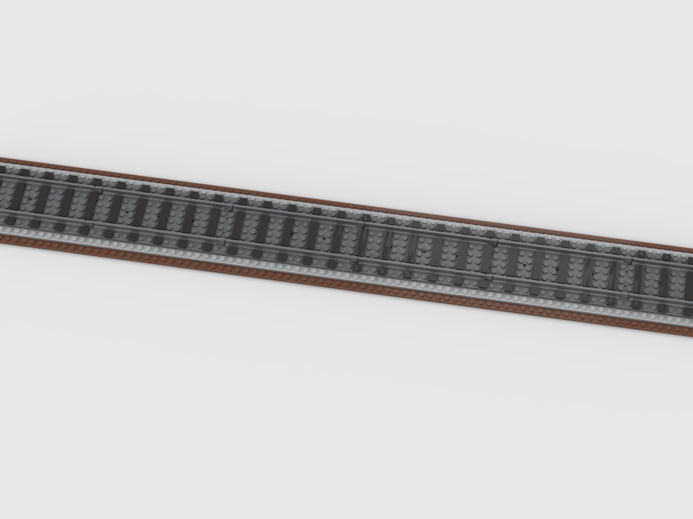 LEGO MOC Ballasted Track for 1:35 Scale Rolling Stock by BrickExpress ...