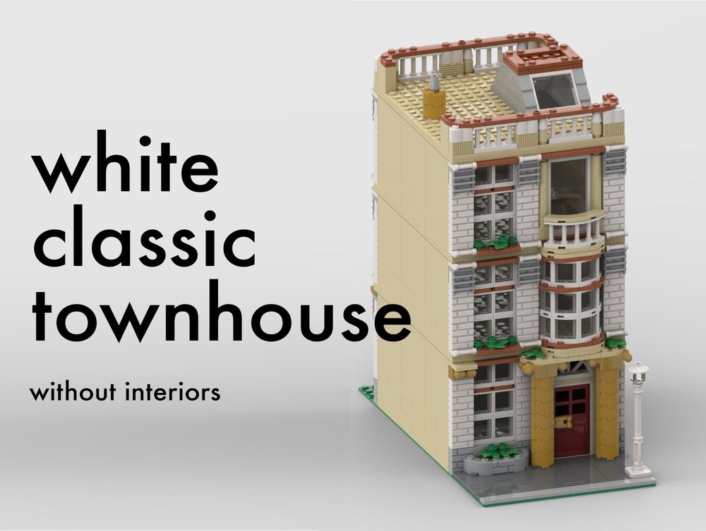 LEGO MOC White Classic Townhouse by Brinx | Rebrickable - Build with LEGO