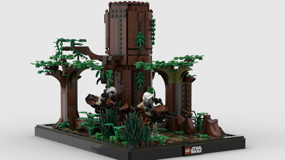LEGO MOC Endor Diorama by Usless_Nothing | Rebrickable - Build with LEGO