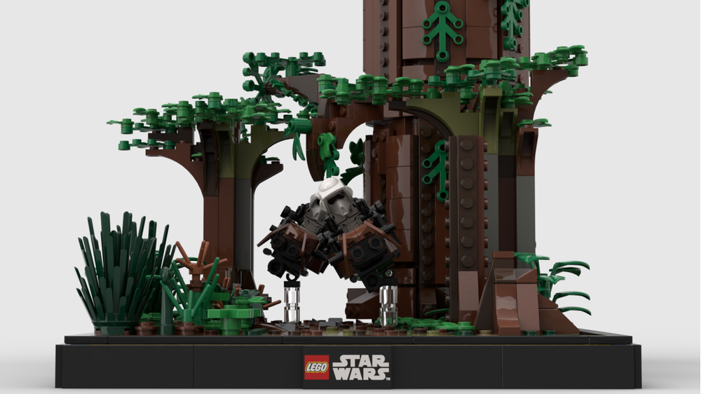 LEGO MOC-166680 Endor Diorama by Usless_Nothing | Rebrickable - Build ...