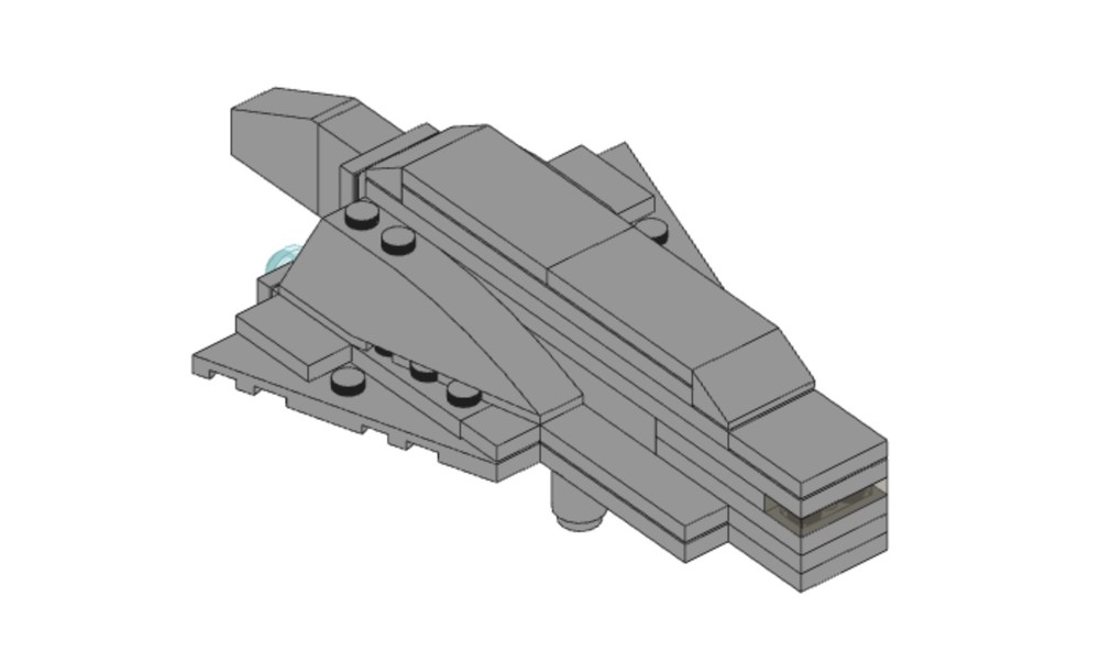 LEGO MOC Small Gozanti Class Cruiser by SirEvazon | Rebrickable - Build ...