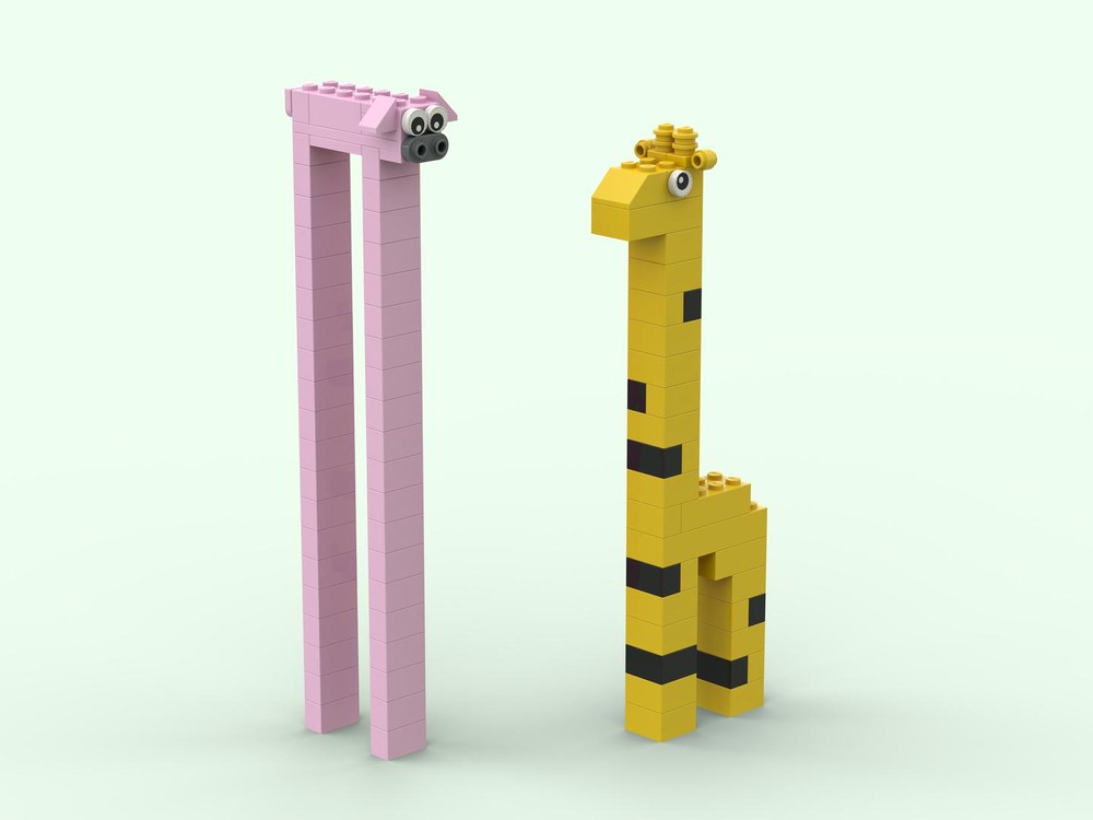 LEGO MOC Tall Pig by eric_nunya | Rebrickable - Build with LEGO