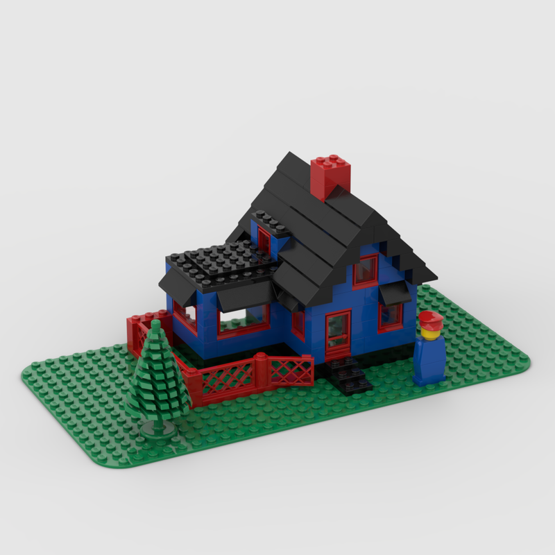 LEGO MOC Blue House (1977) by pappy76 | Rebrickable - Build with LEGO