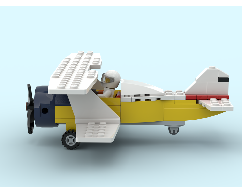 Lego Moc Biplane By Friendly Orc Rebrickable Build With Lego