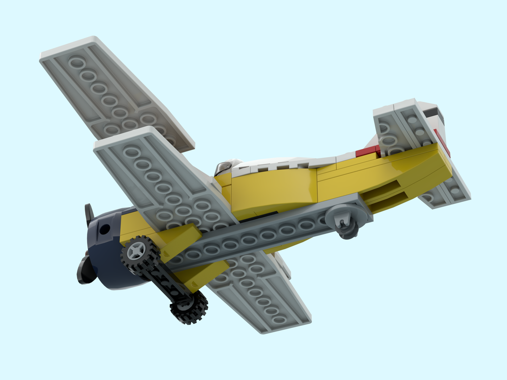 Lego Moc Biplane By Friendly Orc Rebrickable Build With Lego