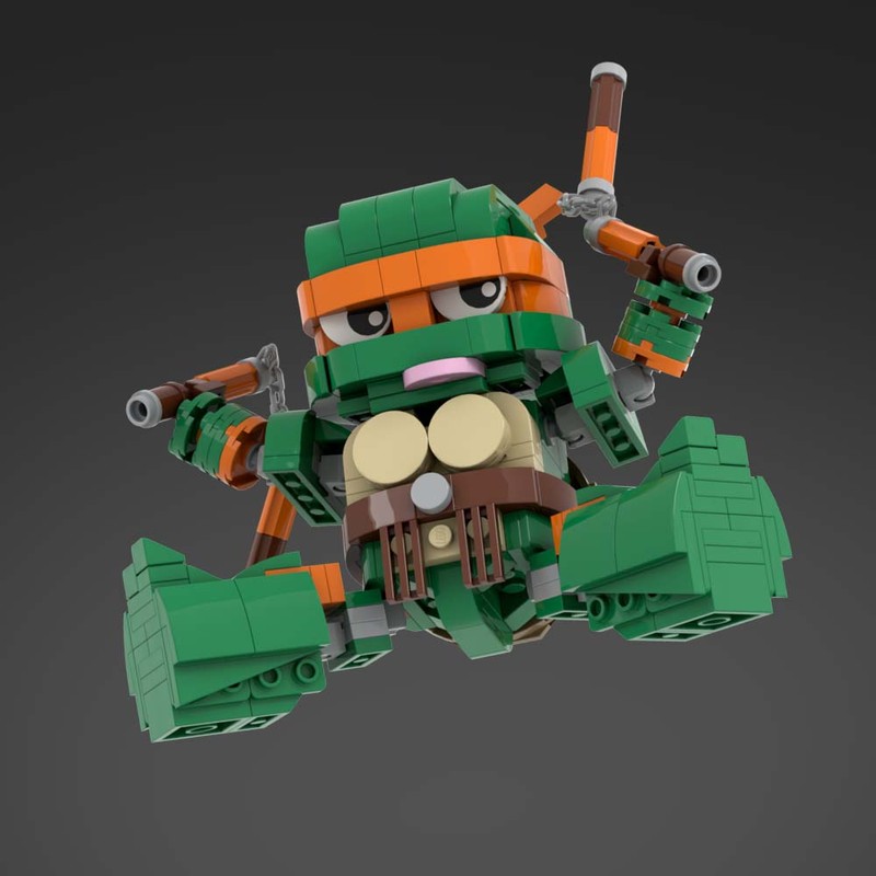 LEGO MOC TMNT-MICHELANGELO by choi_dambaek | Rebrickable - Build with LEGO