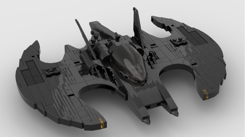 Lego Moc Tim Burtons 1989 Batwing By Cehnot Rebrickable Build With Lego