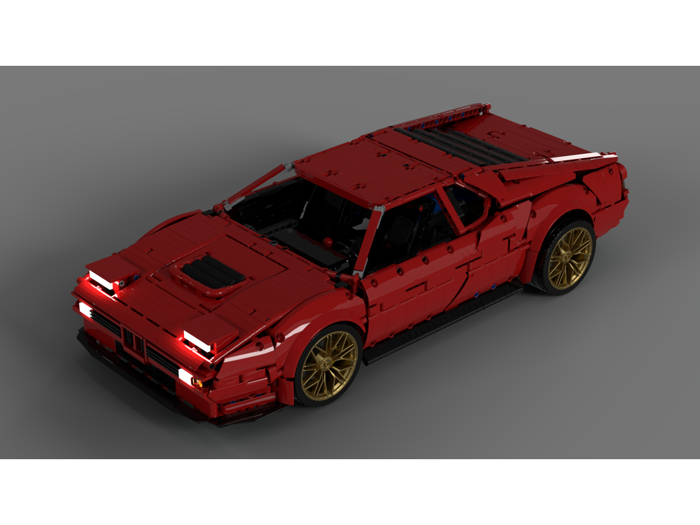 Lego Moc Bmw M1 Red 18 By Drower Rebrickable Build With Lego
