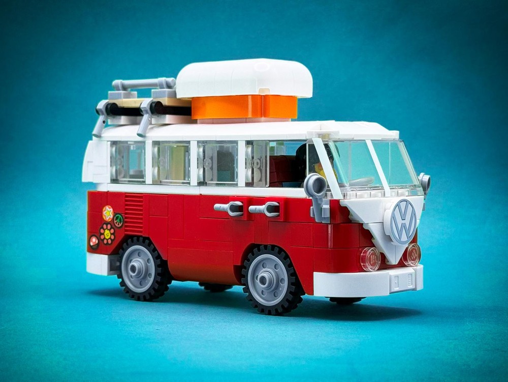 LEGO MOC People's Car T1 Camper Van by IBrickedItUp | Rebrickable ...