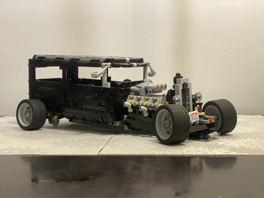 Lego Moc Ford Model A Tudor Hotrod By Ollugram Rebrickable Build