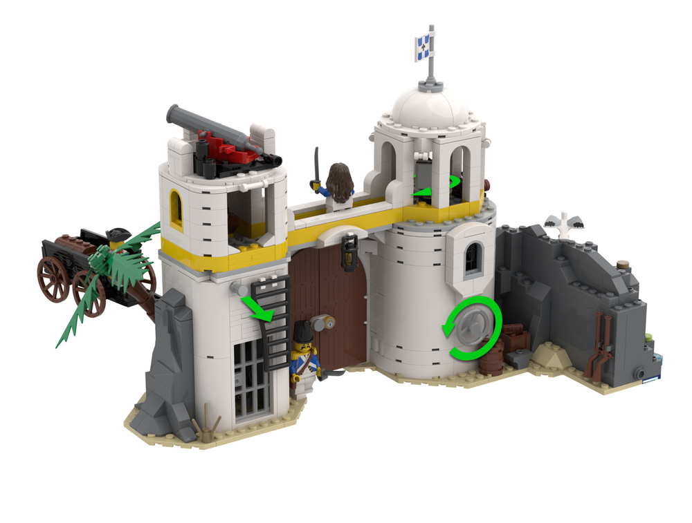 LEGO MOC Imperial Soldiers Gate & Lighthouse Outpost | Pirates ...