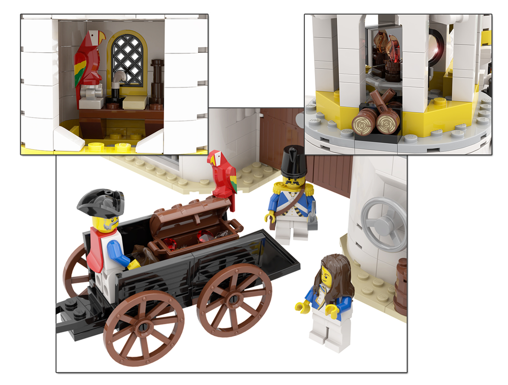 LEGO MOC Imperial Soldiers Gate & Lighthouse Outpost | Pirates ...