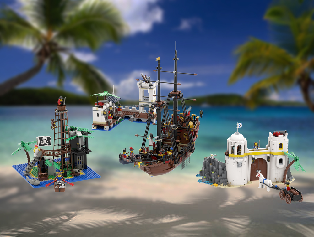 LEGO MOC Imperial Soldiers Gate & Lighthouse Outpost | Pirates ...