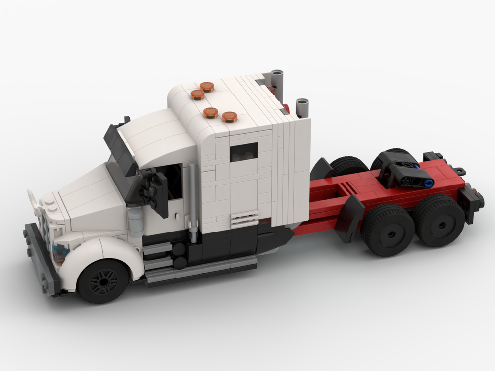 Lego Moc Sleep Semi Truck By Owstin Rebrickable Build With Lego