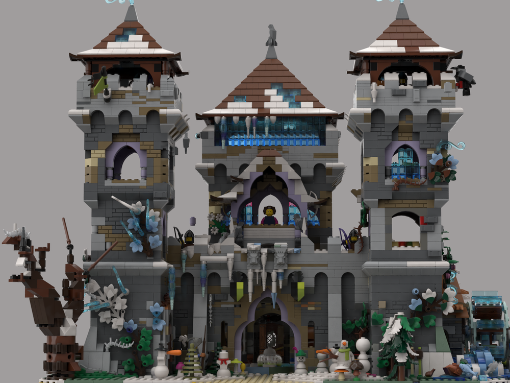 LEGO MOC nostalgic castle 4. WINTER by cvi | Rebrickable - Build with LEGO