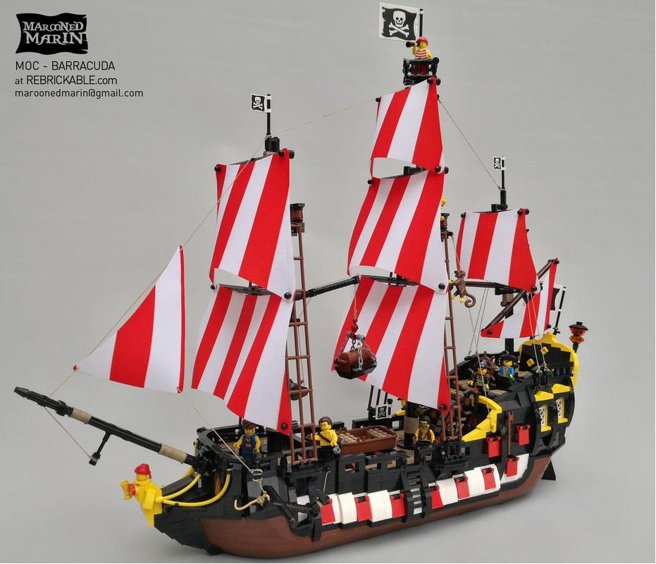 LEGO MOC BARRACUDA by Marooned_Marin | Rebrickable - Build with LEGO