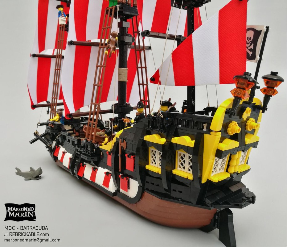 LEGO MOC BARRACUDA by Marooned_Marin | Rebrickable - Build with LEGO